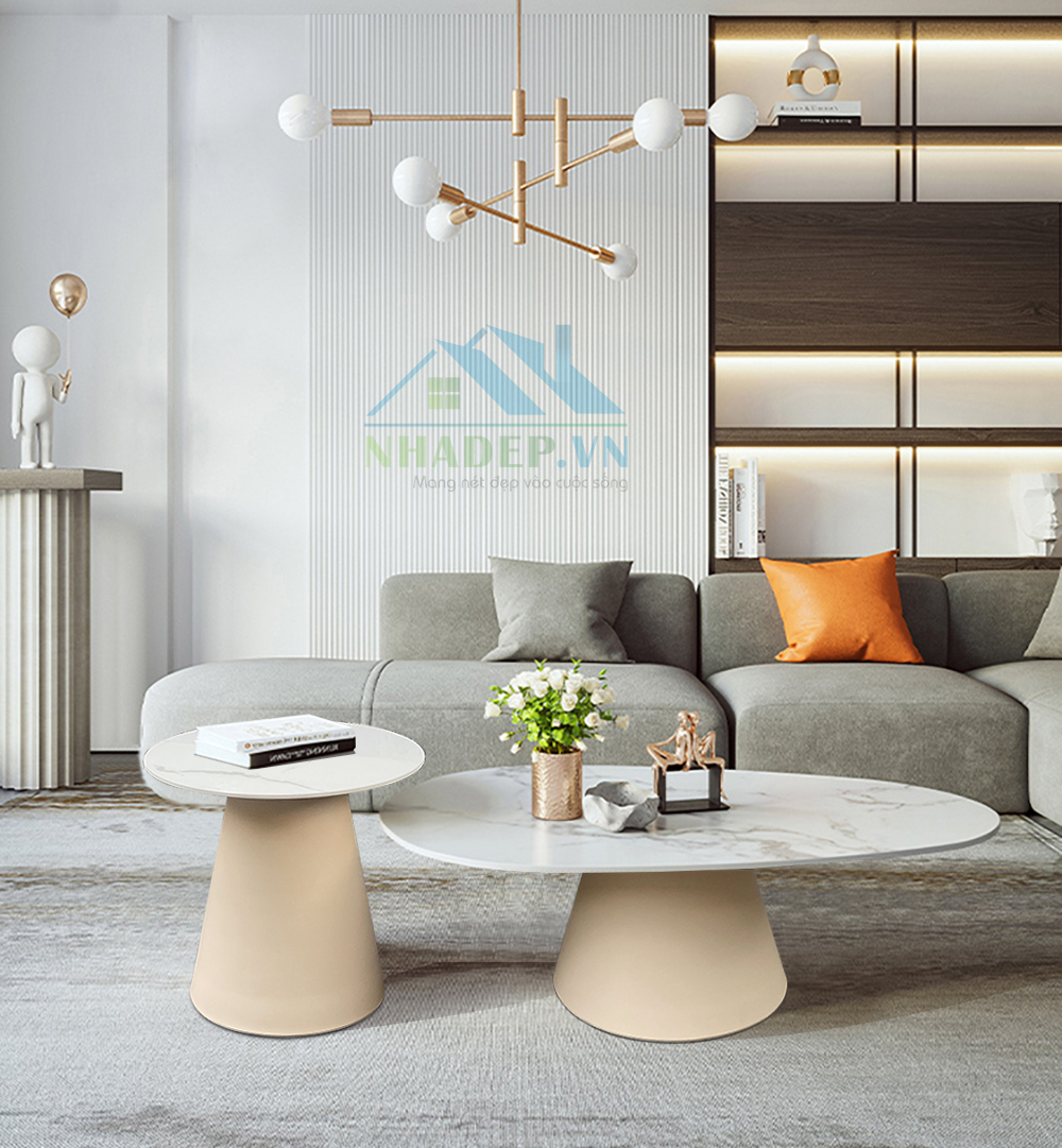Bộ bàn tròn Sofa table - Nordic coffee table P1933