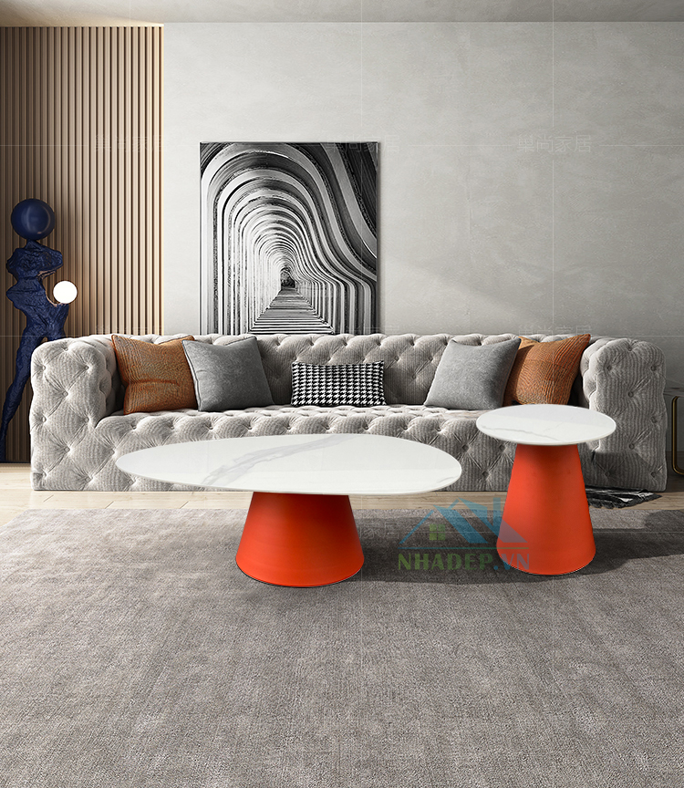 Bộ bàn tròn Sofa table - Nordic coffee table P1933
