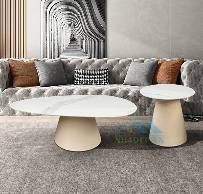 Bộ bàn tròn Sofa table - Nordic coffee table P1933