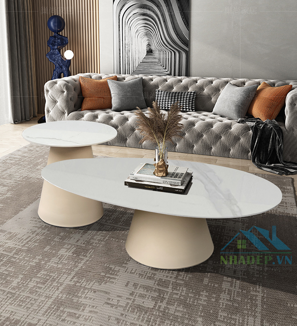 Bộ bàn tròn Sofa table - Nordic coffee table P1933